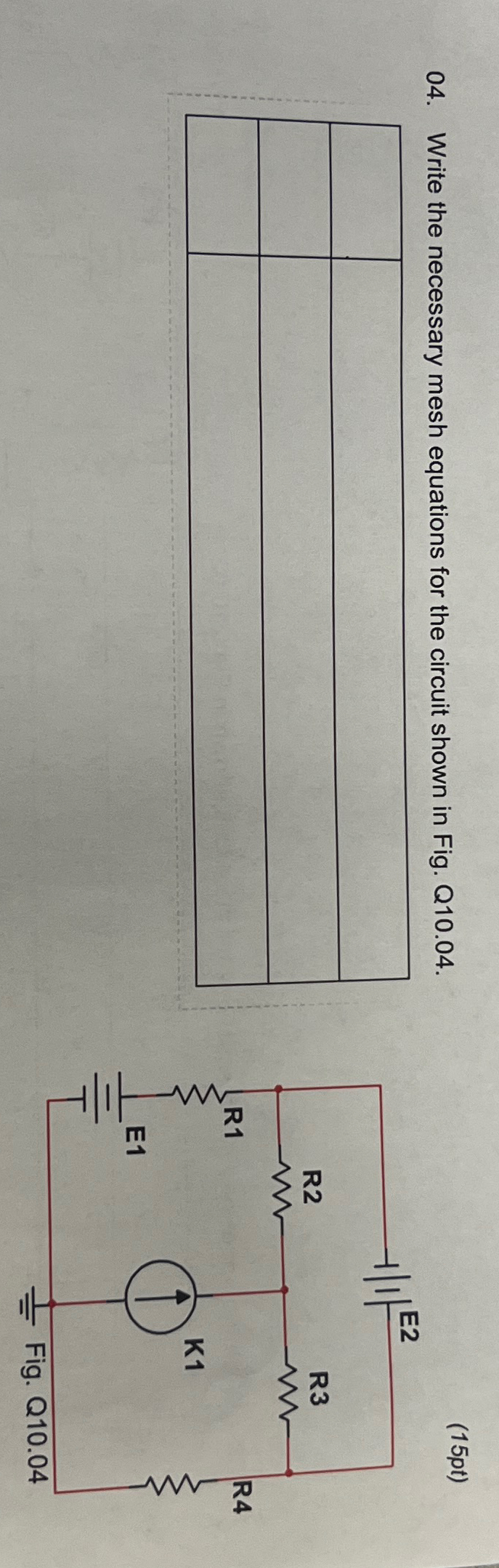 Solved Write the necessary mesh equations for the circuit | Chegg.com