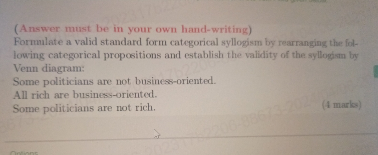 Solved (Answer must be in your own hand-writing)Formulate a | Chegg.com