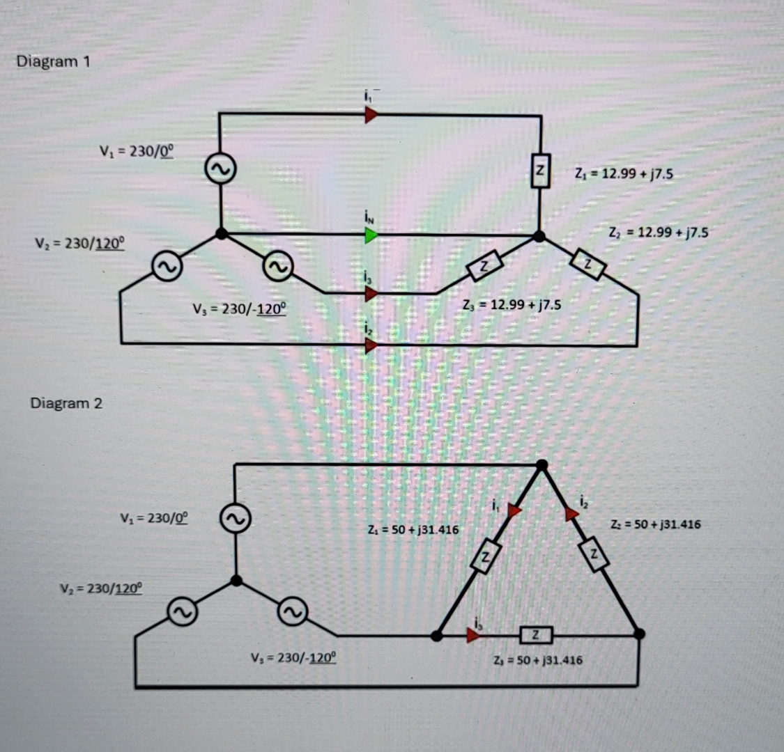 Task 1a ﻿ Three coils are connected in a Star | Chegg.com