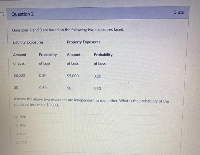 Solved Question 2 5 pts Questions 2 and 3 are based on the | Chegg.com
