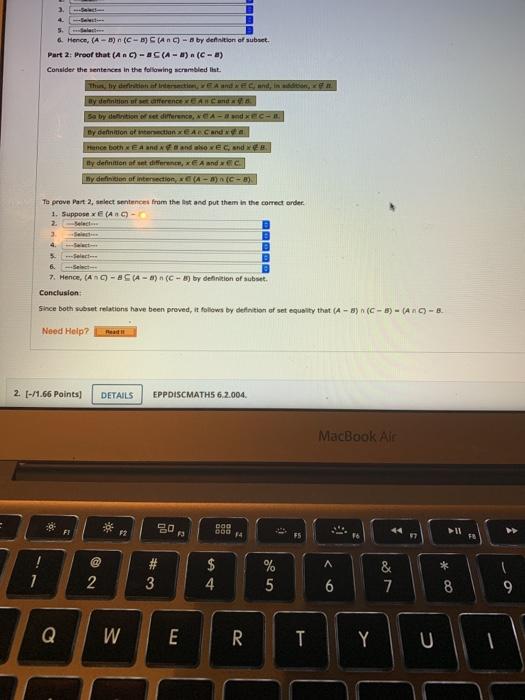 Solved 1. [-/1.66 Points) DETAILS EPPDISCMATH5 6.2.013. Use | Chegg.com