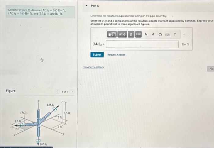 Solved Consider (Figure 1). Assume (Mc)1 = 550 lb-ft, (Mc)2 | Chegg.com