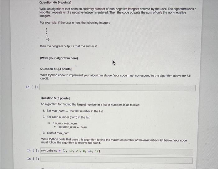 Solved Write an aigorithm that adds an arbitrary number of | Chegg.com