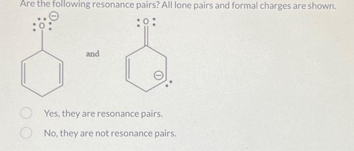 Solved How are the structures below related? Resonance | Chegg.com