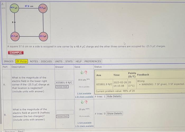 Solved A square 57,6 cm on a side is occupied in one corner | Chegg.com