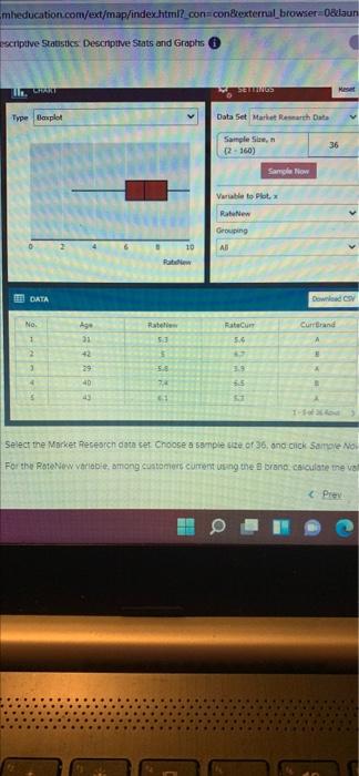 Visual Descriptive Statistics I. CHART SETTINGS Type | Chegg.com