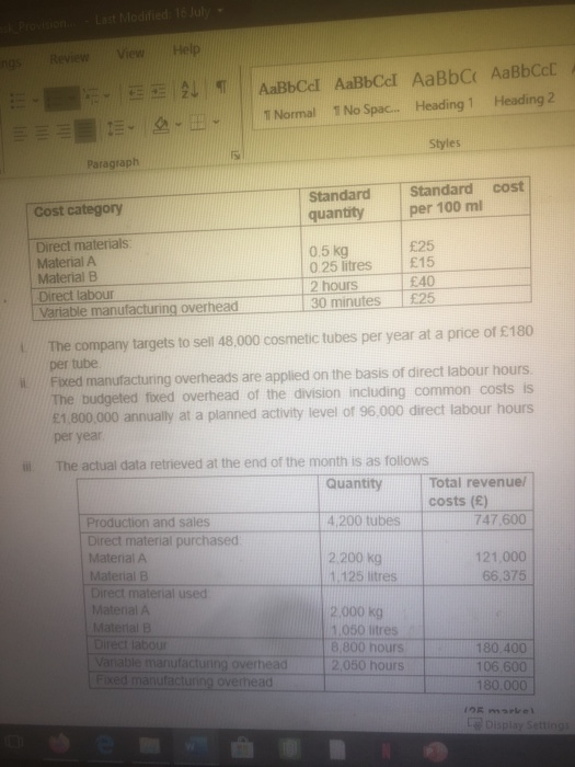 Solved - 21 AaBbCd AaBbcc AaBbci AaBbc 1 Normal * No Spac... | Chegg.com