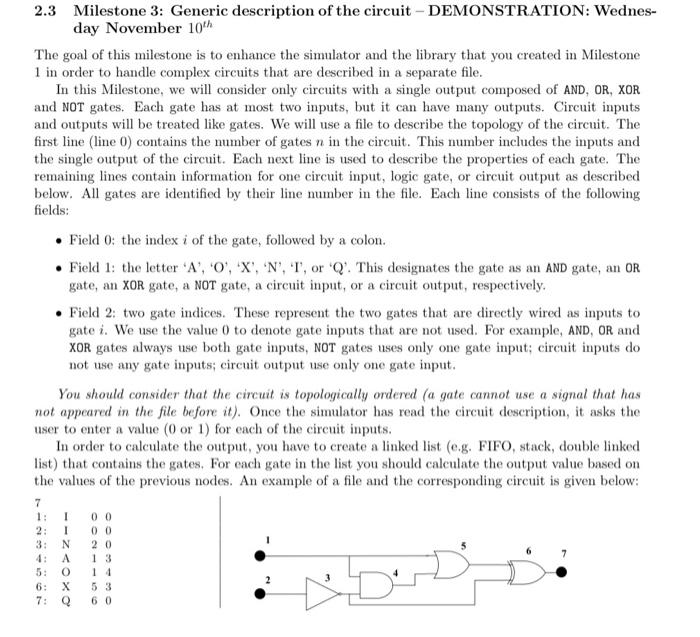 2.1 Milestone 1: Logic gates library - TA | Chegg.com