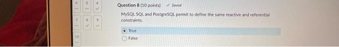 Solved MySQLSQL and PostgreSQL permit to define the same | Chegg.com