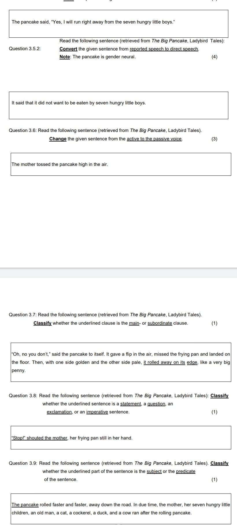 Section 3 - Language Skills, Writing and Non-Verbal | Chegg.com