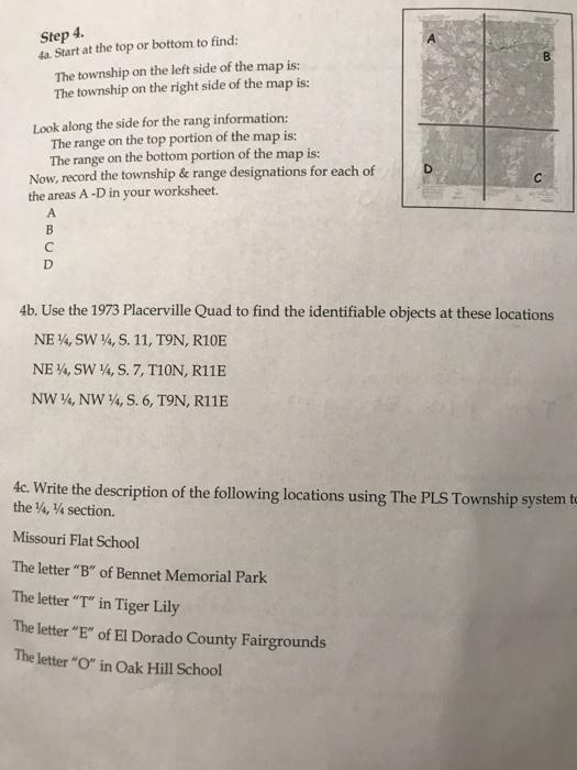 Solved Physical Geography Lab Module 11: Using Township & | Chegg.com