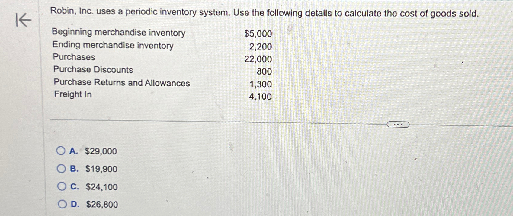 Solved Robin, Inc. uses a periodic inventory system. Use the | Chegg.com