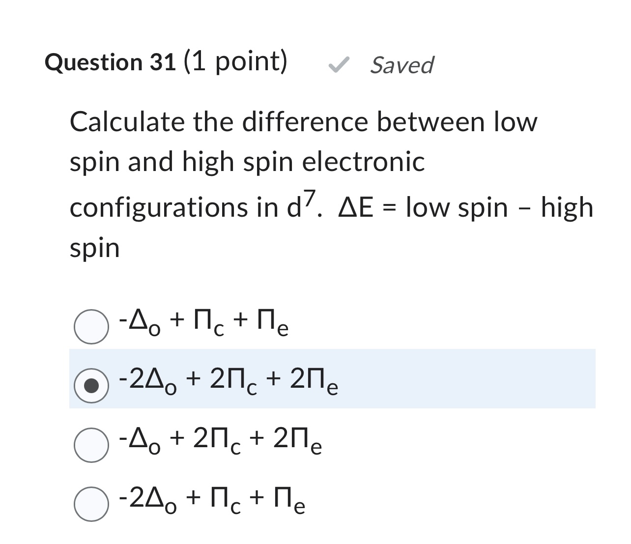 Solved Question 31 (1 ﻿point)Calculate the difference | Chegg.com