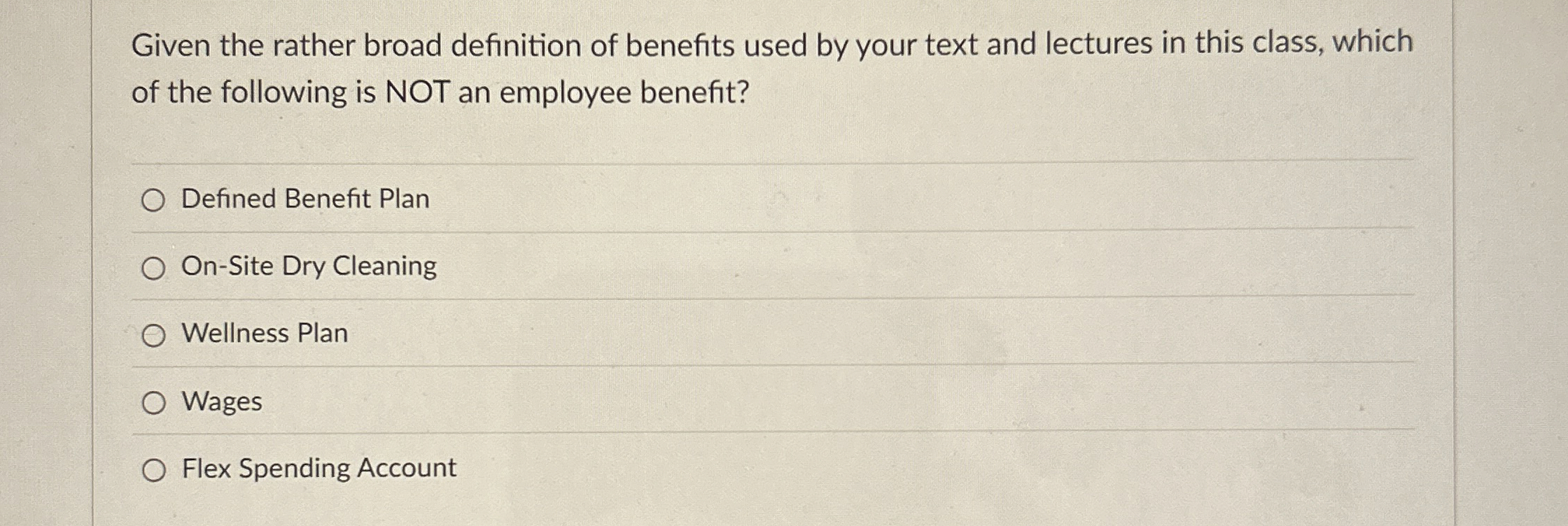 Solved Given the rather broad definition of benefits used by | Chegg.com