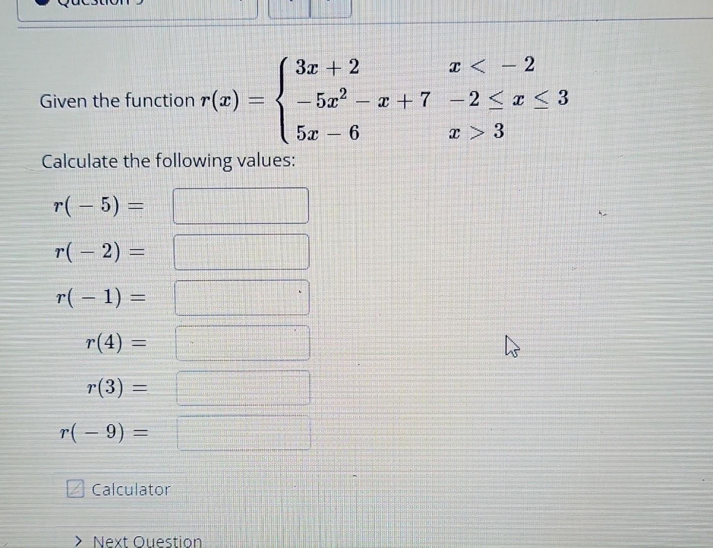 Solved Given the function | Chegg.com