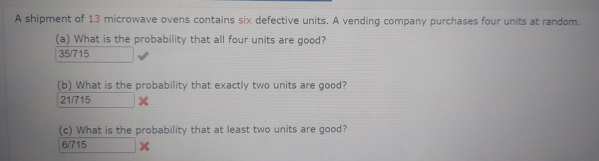 Solved Find the sample space for the experiment. (Enter your | Chegg.com