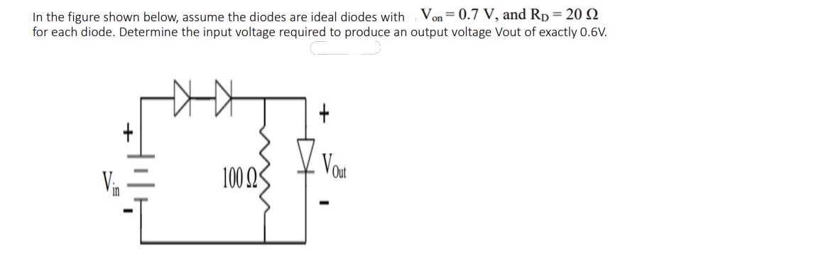 Solved In the figure shown below, assume the diodes are | Chegg.com
