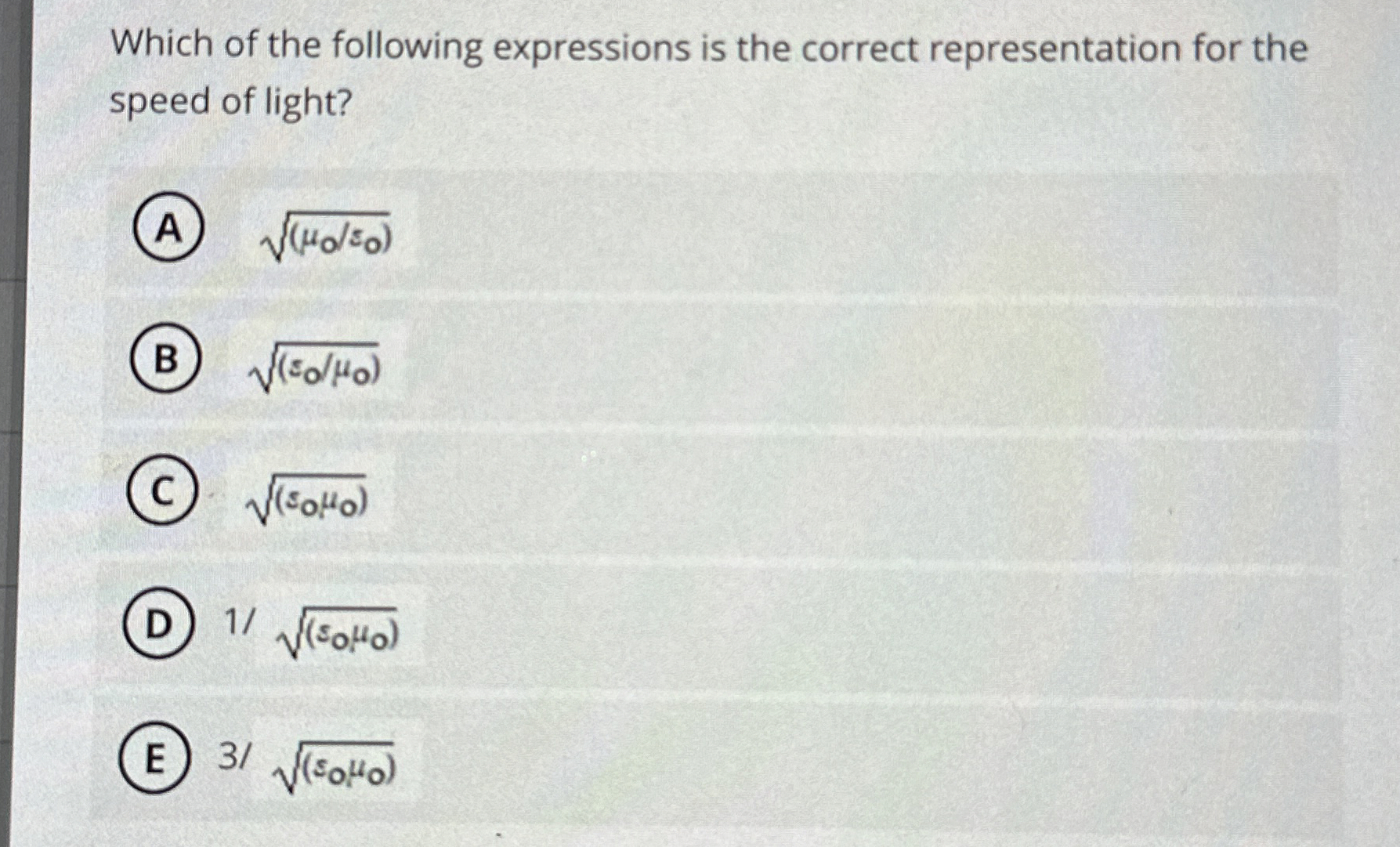 Solved Which of the following expressions is the correct | Chegg.com