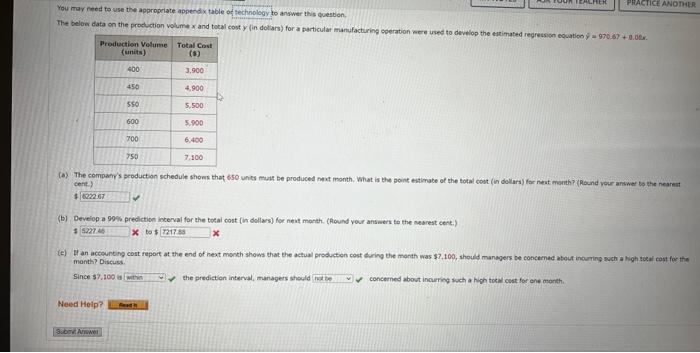 Solved You moy reed to use the appropriate apperd x table of | Chegg.com