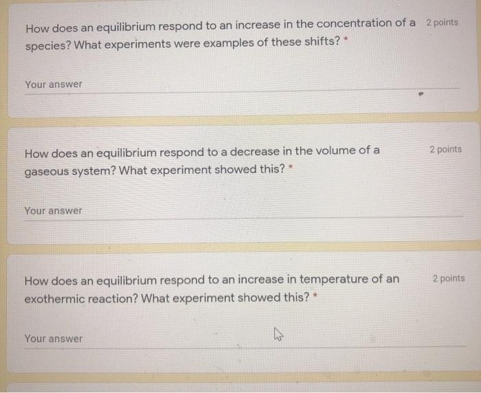 Solved Part 1 - Cobalt Chloride Equilibrium COCI,? (al) + 6 | Chegg.com