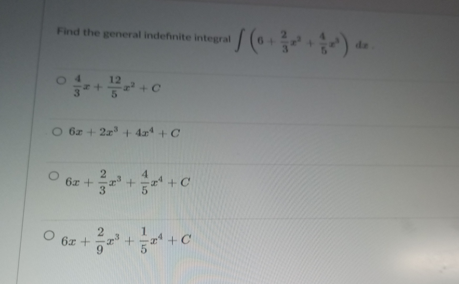 Solved Find the general indefinite integral | Chegg.com