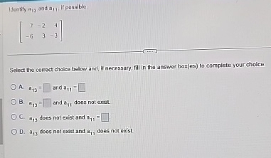 Solved Wiventify a13 ﻿and a11, ﻿it | Chegg.com