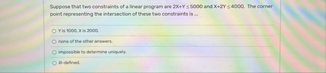 Solved Suppose that two constraints of a linear program are | Chegg.com