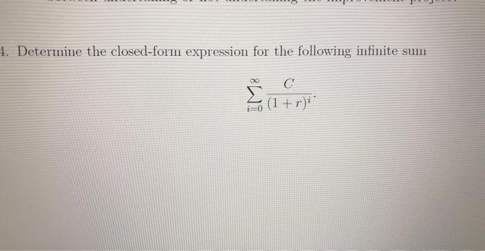 Solved Determine the closed-form expression for the | Chegg.com