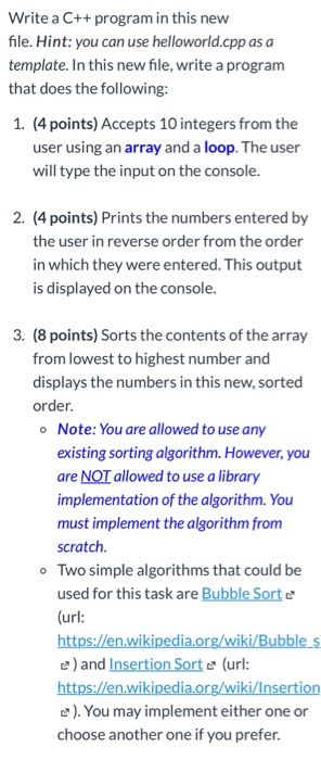 Solved please i need help with this and the language is c++ | Chegg.com