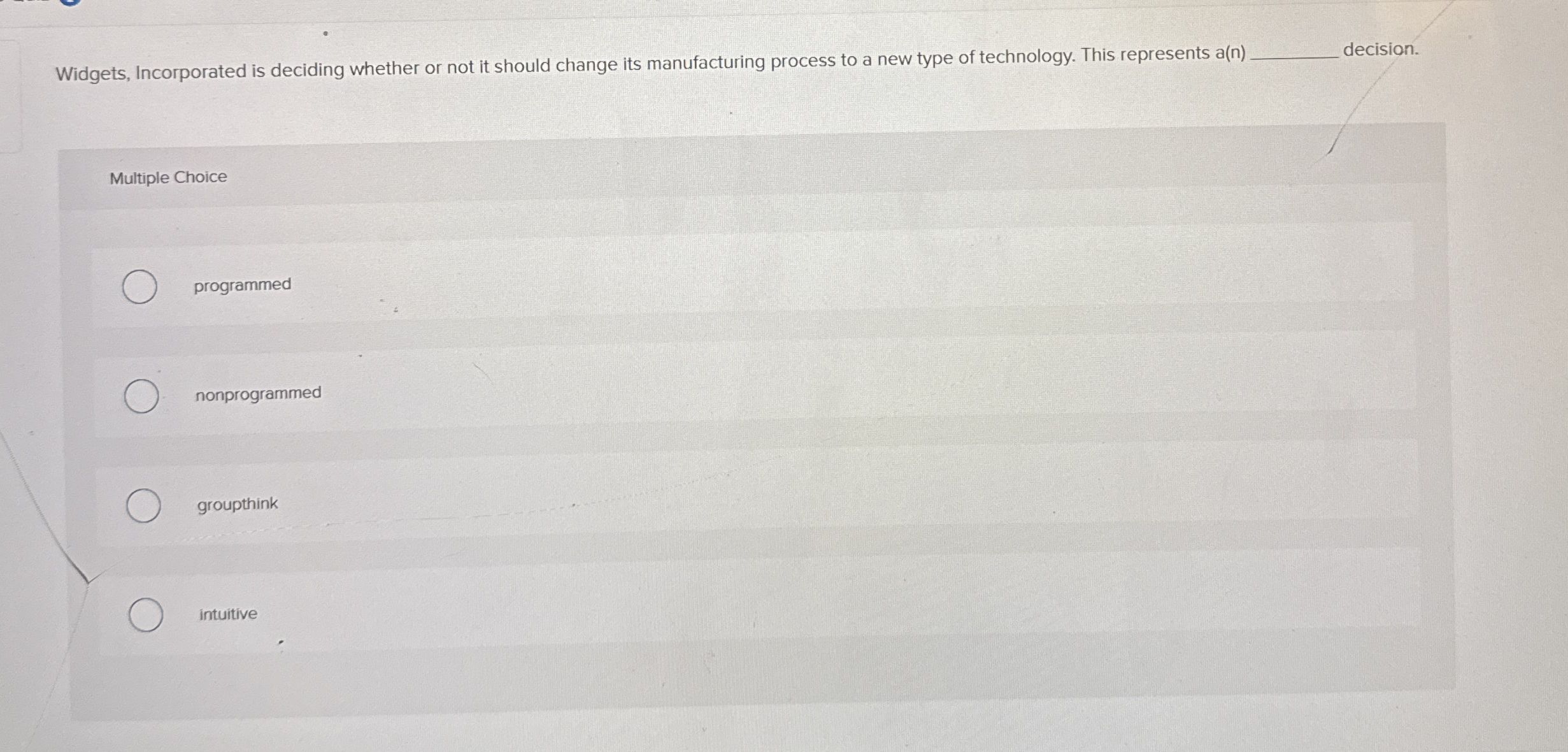 Solved Widgets, Incorporated is deciding whether or not it | Chegg.com