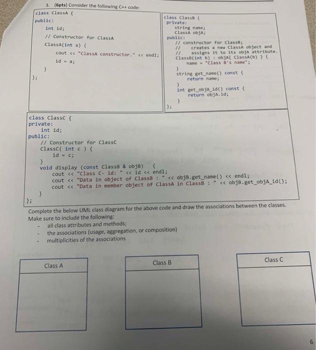 Solved Complete the below UML class diagram for the above | Chegg.com