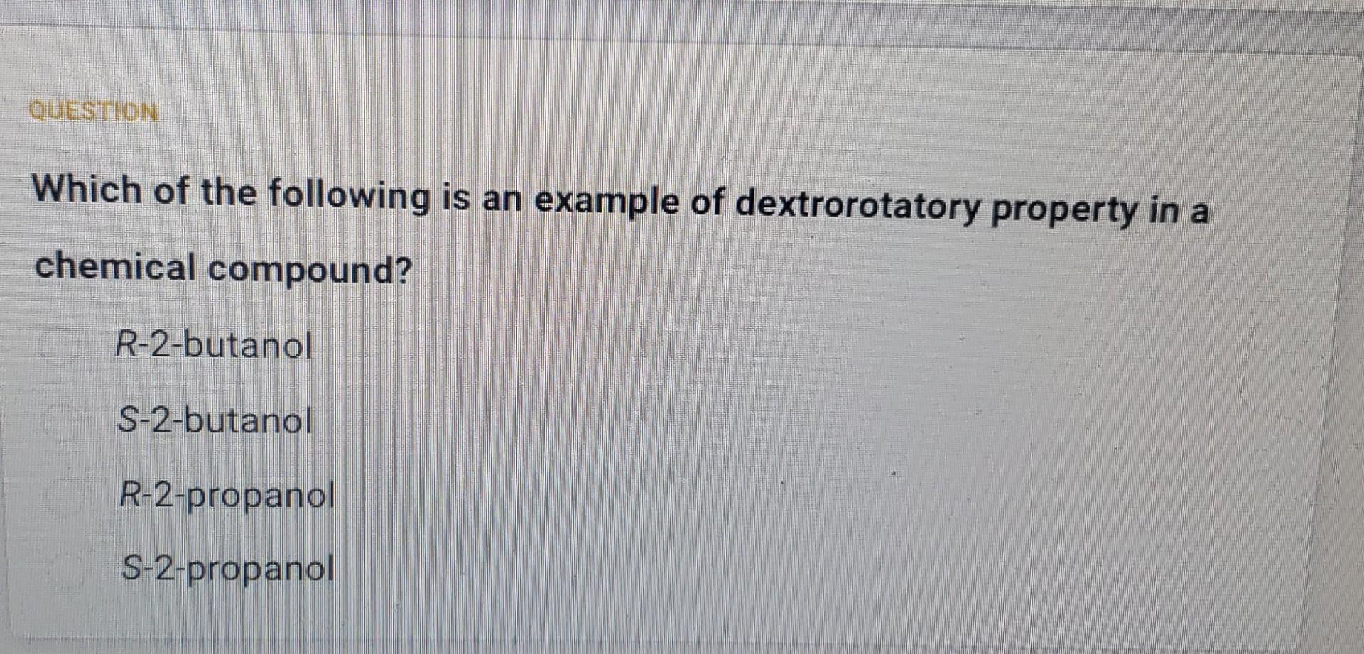 Solved QUESTION Which of the following is an example of | Chegg.com