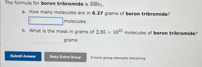 Solved A sample of bromine has a mass of 27.3 grams. a. How | Chegg.com