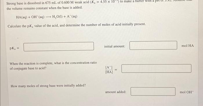 Solved A 0.410 g sample of a monoprotic acid is dissolved in | Chegg.com