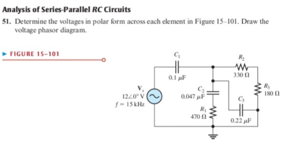 Solved Analysis of Series-Parallel RC Circuits 51. Determine | Chegg.com