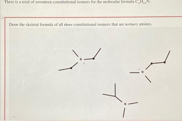 Solved There is a total of seventeen constitutional isomers | Chegg.com