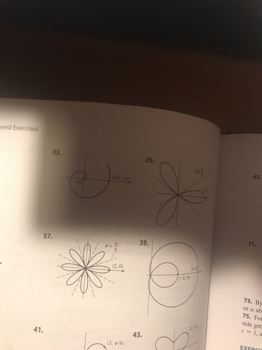 Solved alar equation for the curve represented by the given | Chegg.com