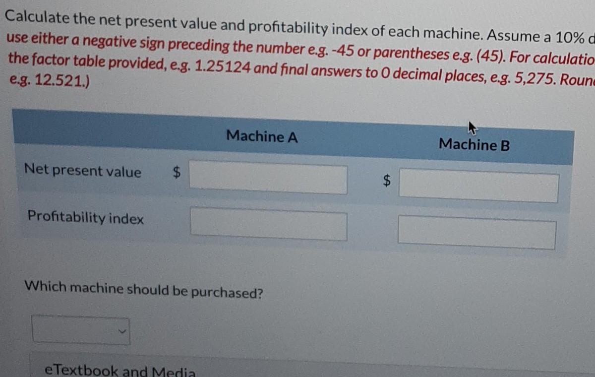 a Calculate the net present value and profitability | Chegg.com