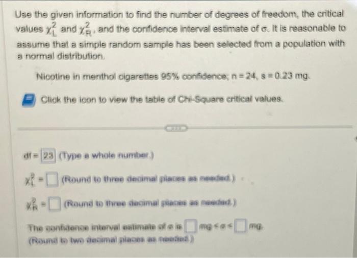Solved Use the given information to find the number of | Chegg.com
