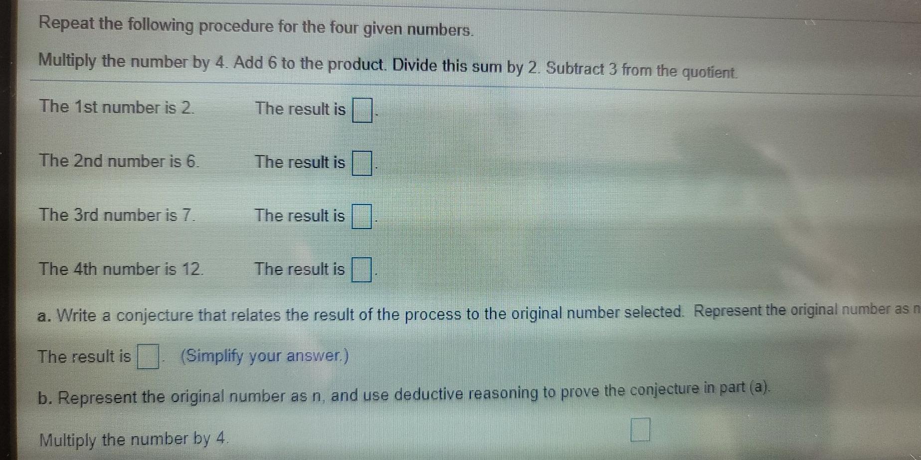 Solved Repeat the following procedure for the four given | Chegg.com