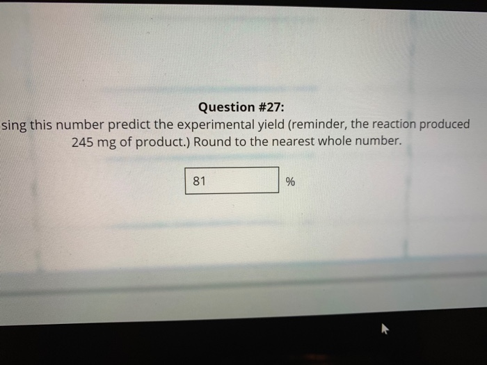 Solved please answer questions 26,27. the reaction is | Chegg.com