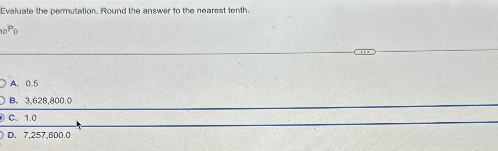 Solved Evaluate the permutation. Round the answer to the | Chegg.com