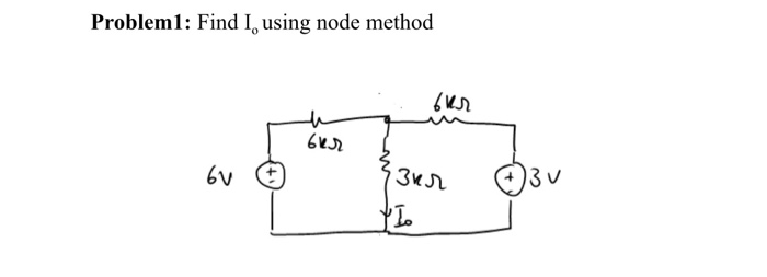 Solved Problem1 Find I Using Node Method Сел By Зел 3 У 