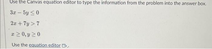 Solved Use the Canvas equation editor to type the | Chegg.com