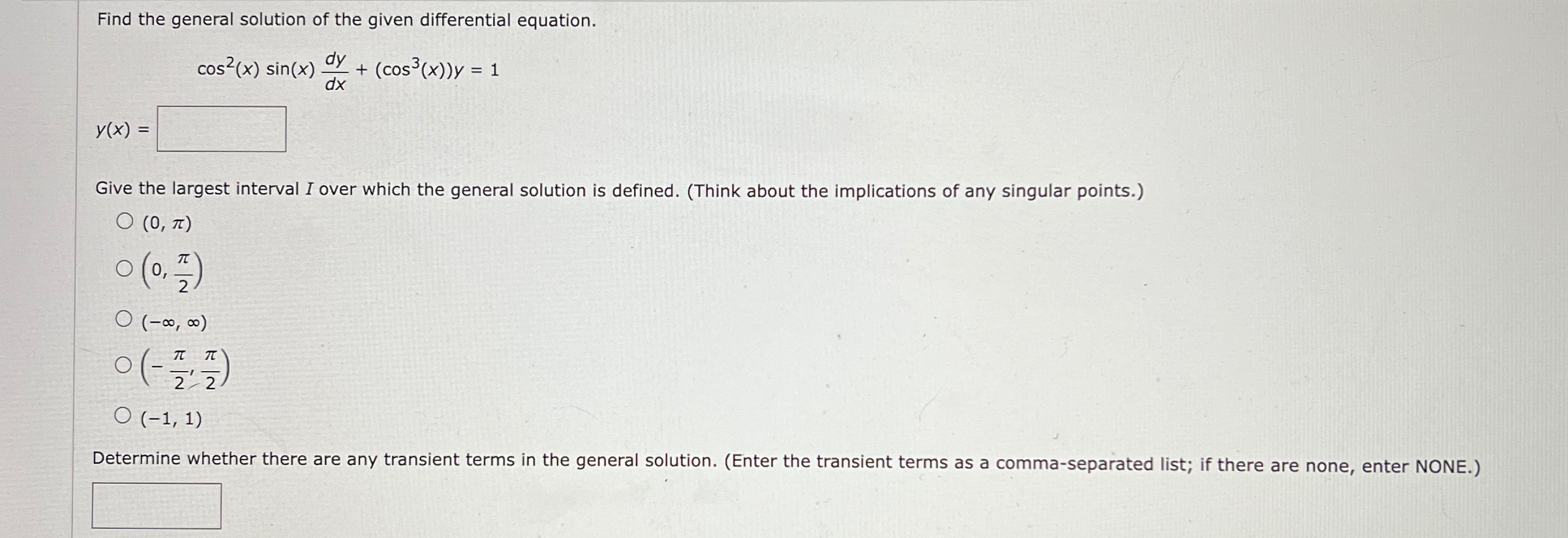 Solved Find the general solution of the given differential | Chegg.com