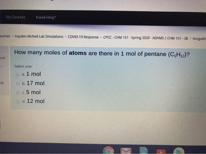 My Courses Need Help? ourses Hayden-McNeil Lab | Chegg.com