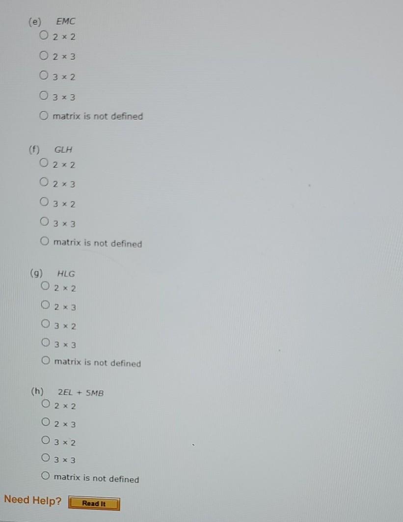 Solved Suppose A, B, and Care 2*2 matrices, E, F, and Gare 3 | Chegg.com