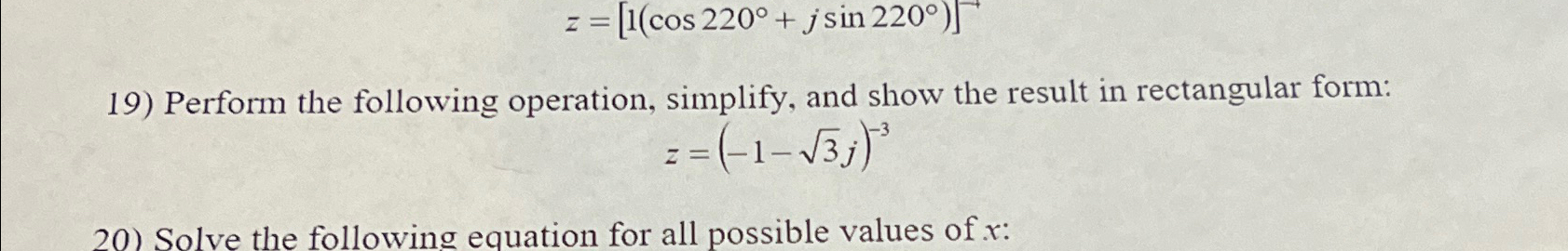 Solved Perform the following operation, simplify, and show | Chegg.com