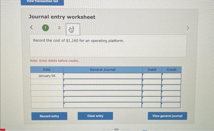 Solved Journal entry worksheet Record the costs of $2,840 | Chegg.com