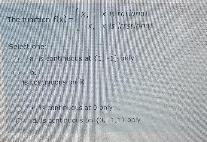 Solved A function that is bounded on a closed bounded set is | Chegg.com